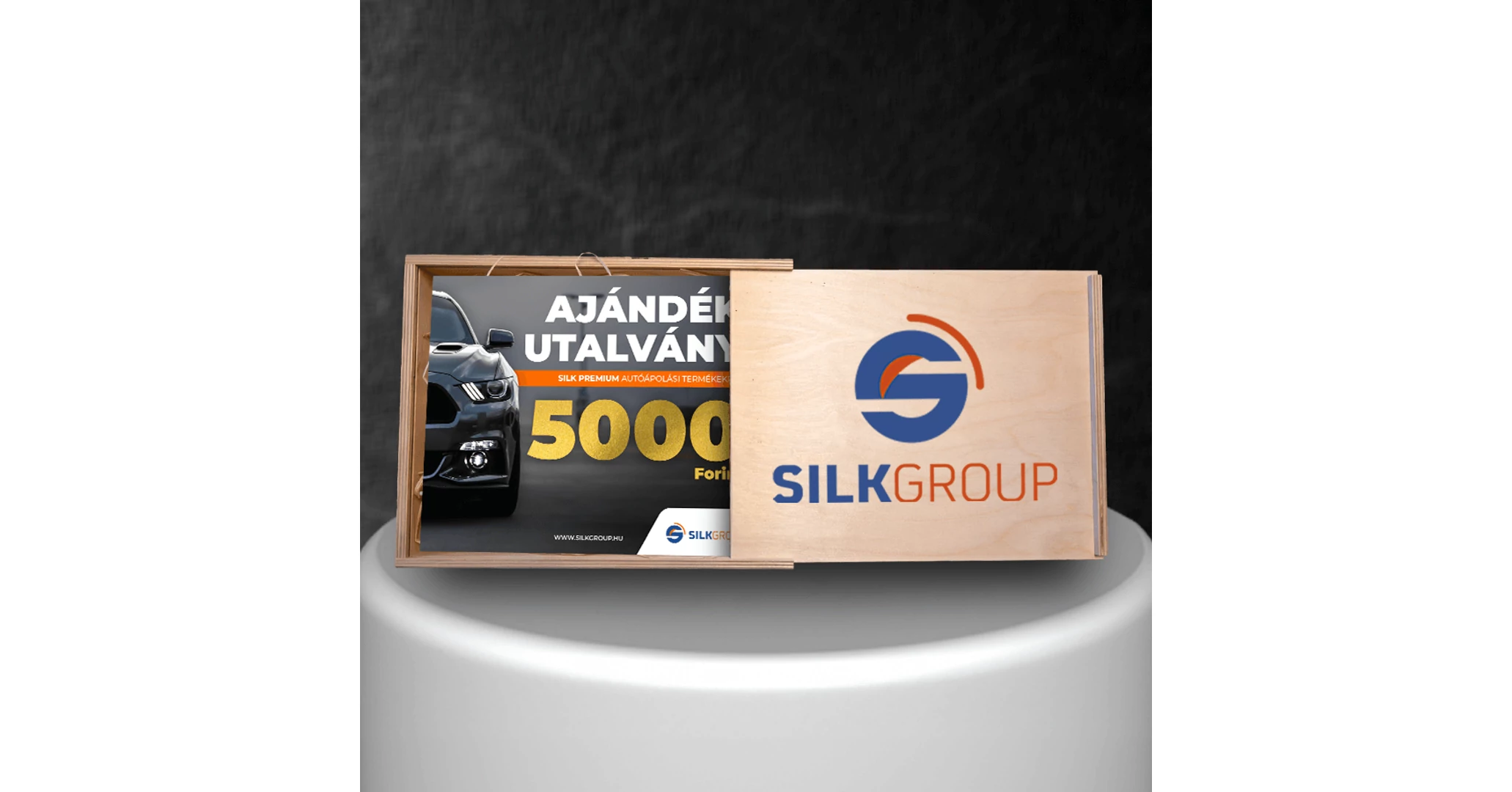 Fa díszdoboz ajándékutalványokhoz - Silkgroup